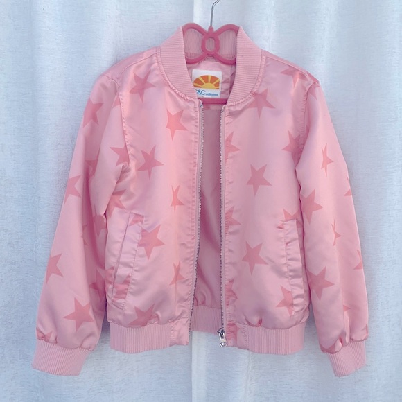 C&C California | Jackets & Coats | Cc California Pink Stars Bomber ...